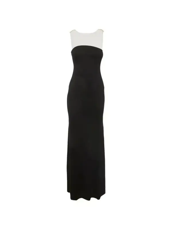 CHATS BY C.DAM Crepe Maxi Dress