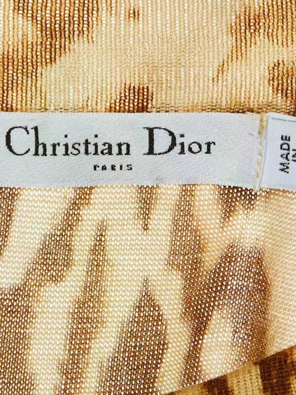 Dior Leopard-print Knotted Top