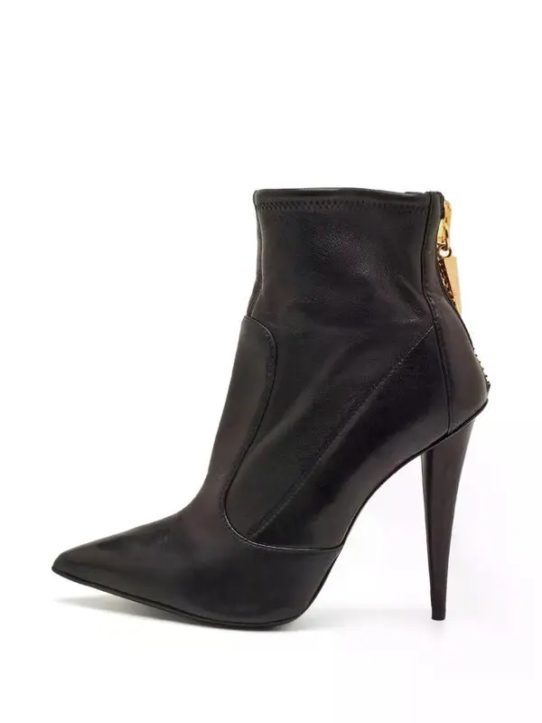 GIUSEPPE ZANOTTI Pointed-toe Ankle Boots - Black
