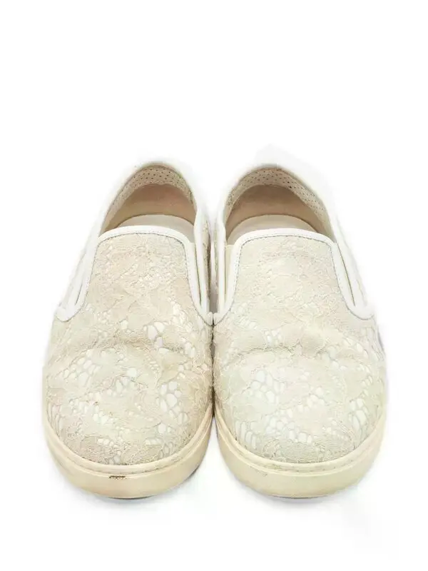 Dolce & Gabbana Lace Leather Sneakers