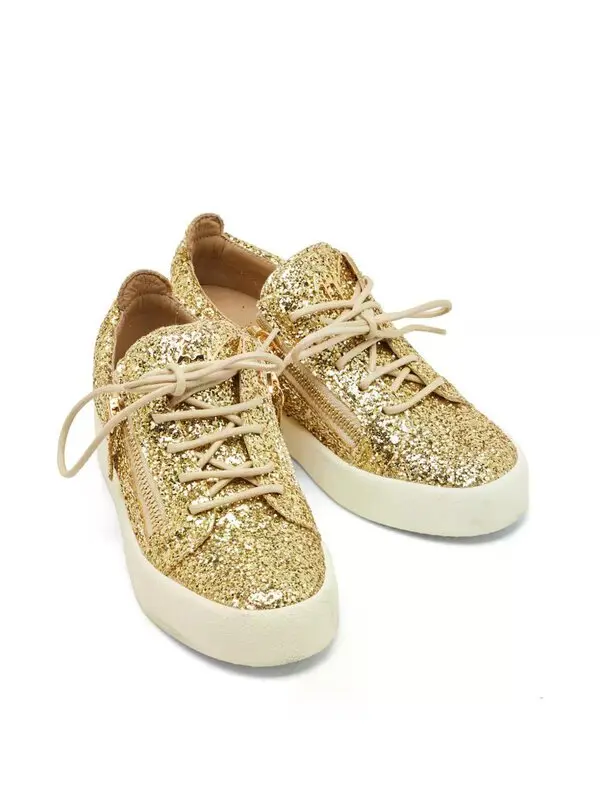 GIUSEPPE ZANOTTI Glitter Side-zip Sneakers