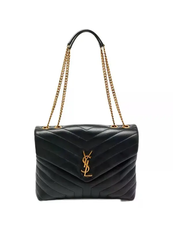 Saint Laurent Loulou Matelassé Shoulder Bag - Black