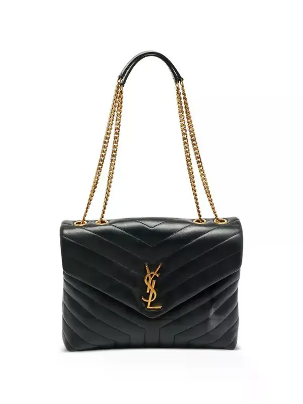 Saint Laurent Loulou Matelassé Shoulder Bag - Black
