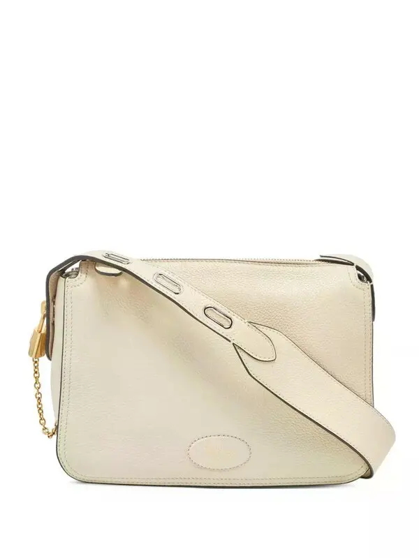 Mulberry Small Billie Leather Crossbody Bag - White