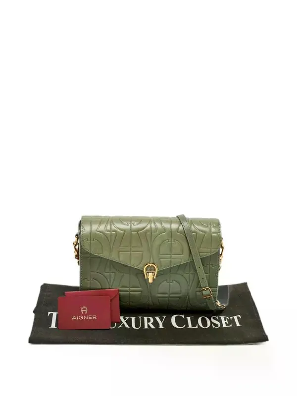 AIGNER Pria Embossed-logo Crossbody Bag