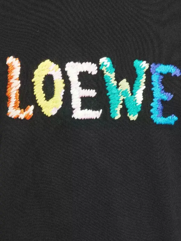 Loewe Logo Embroidered T-shirt