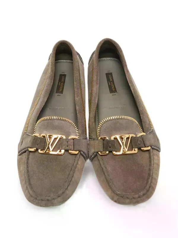 LOUIS VUITTON Zip-detail Loafers