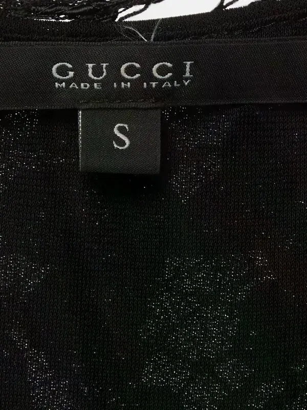 Gucci Lace-panel Jersey Mini Dress