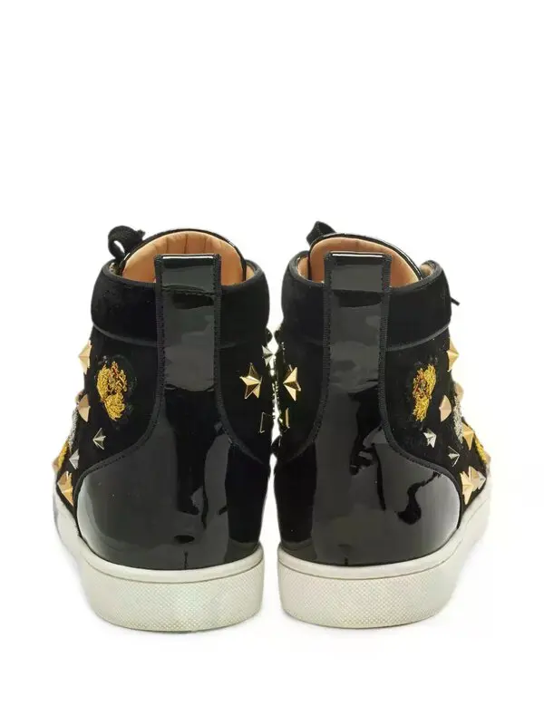 CHRISTIAN LOUBOUTIN Louis Embellished High-top Sneakers
