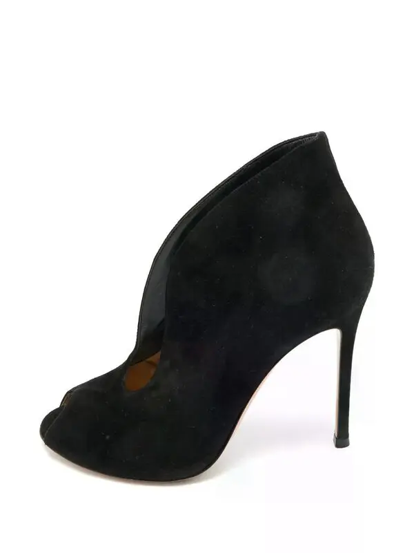 GIANVITO ROSSI Vamp Peep-toe Ankle Boots