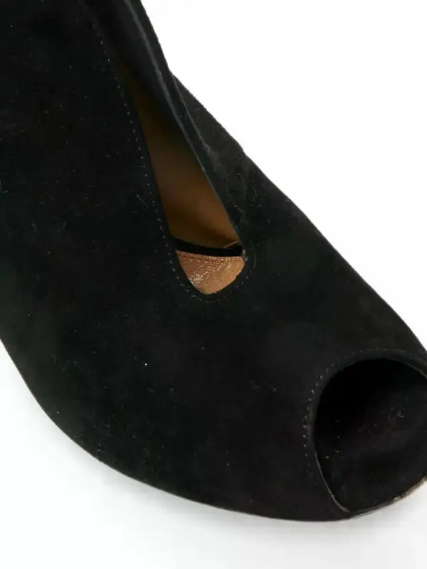 GIANVITO ROSSI Vamp Peep-toe Ankle Boots
