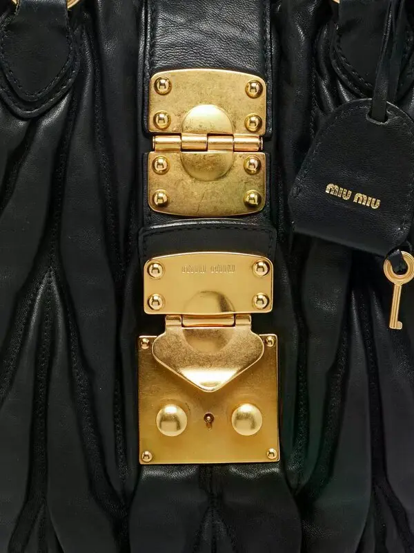 Miu Miu Logo-engraved Tote Bag