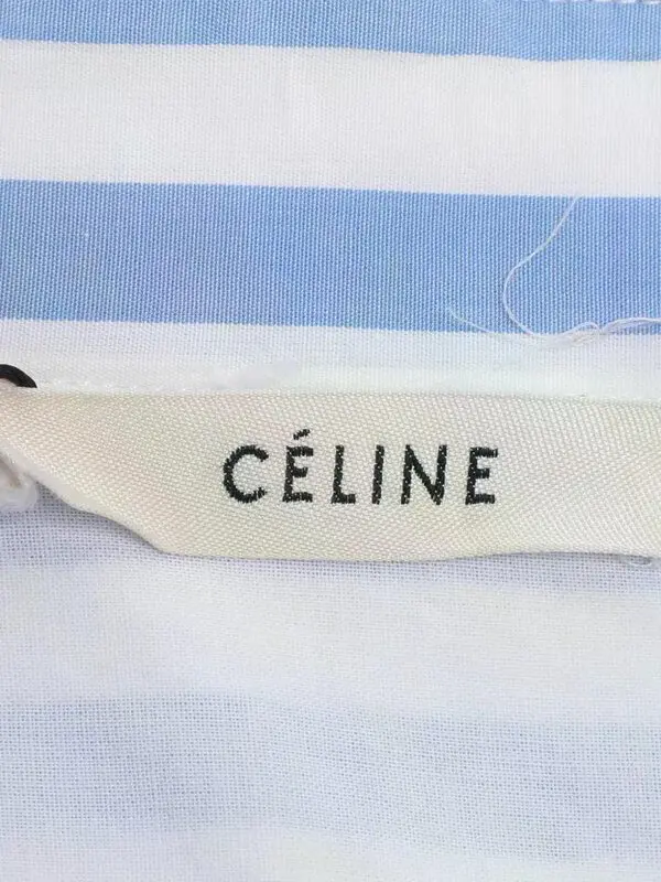Celine Striped Waist-tie Shirt