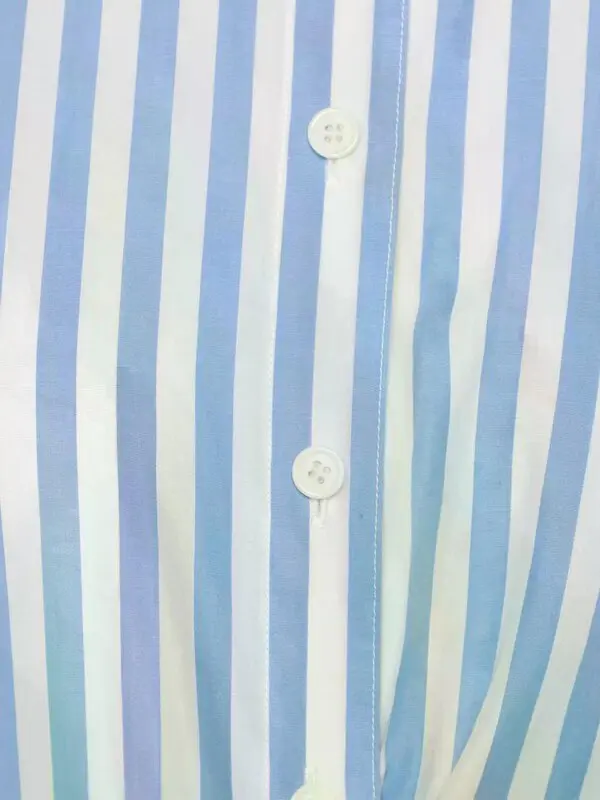 Celine Striped Waist-tie Shirt