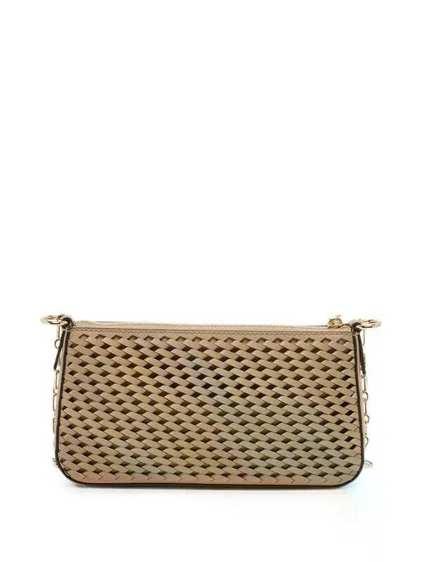 Michael Kors Empire Woven Leather Shoulder Bag