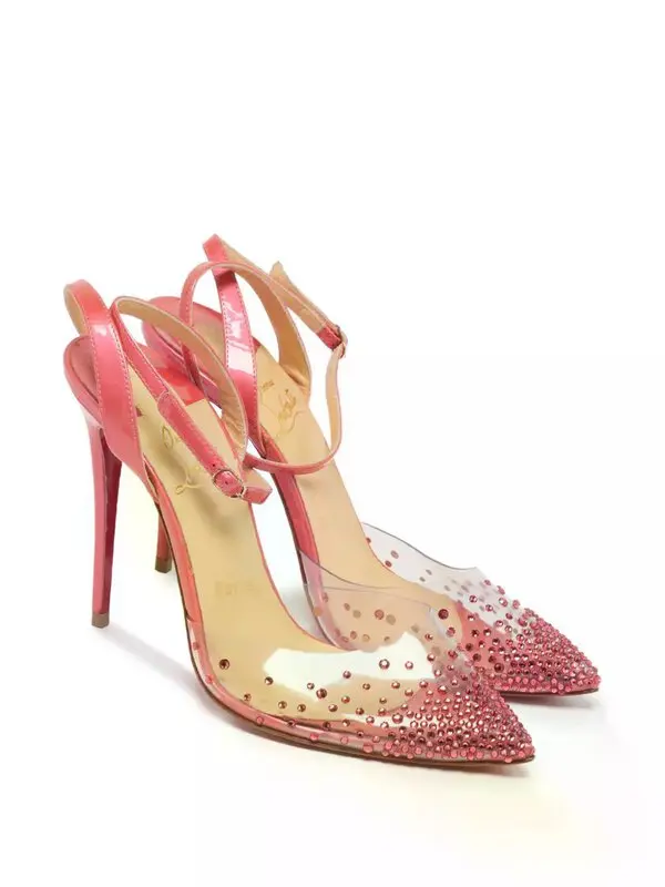 CHRISTIAN LOUBOUTIN Spikaqueen Crystal Embellished Pumps - Pink