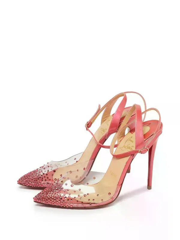 CHRISTIAN LOUBOUTIN Spikaqueen Crystal Embellished Pumps - Pink