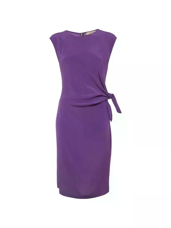 Etro Draped Tie-fastening Midi Dress - Purple