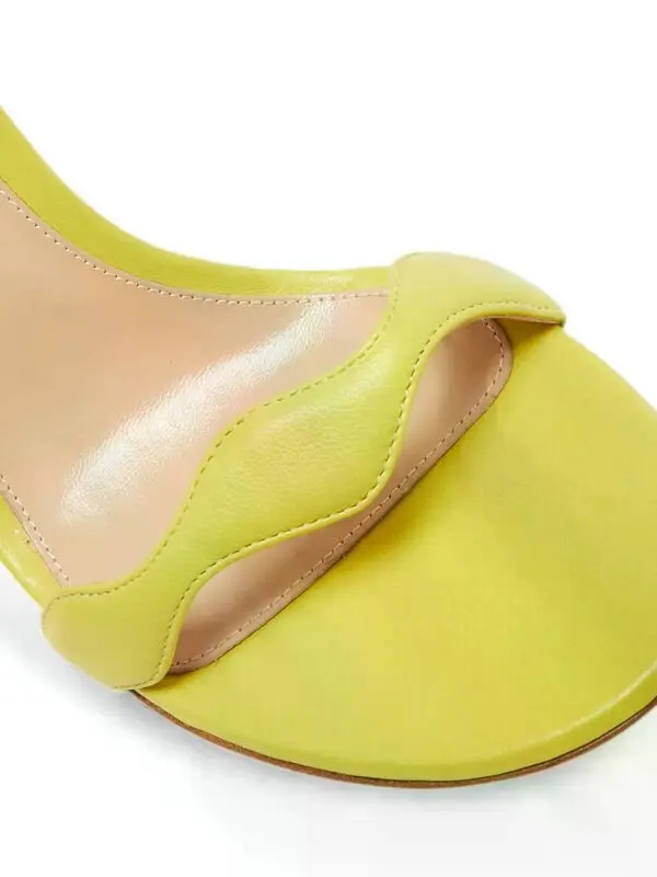 GIANVITO ROSSI Wavy Ankle Tie Sandals