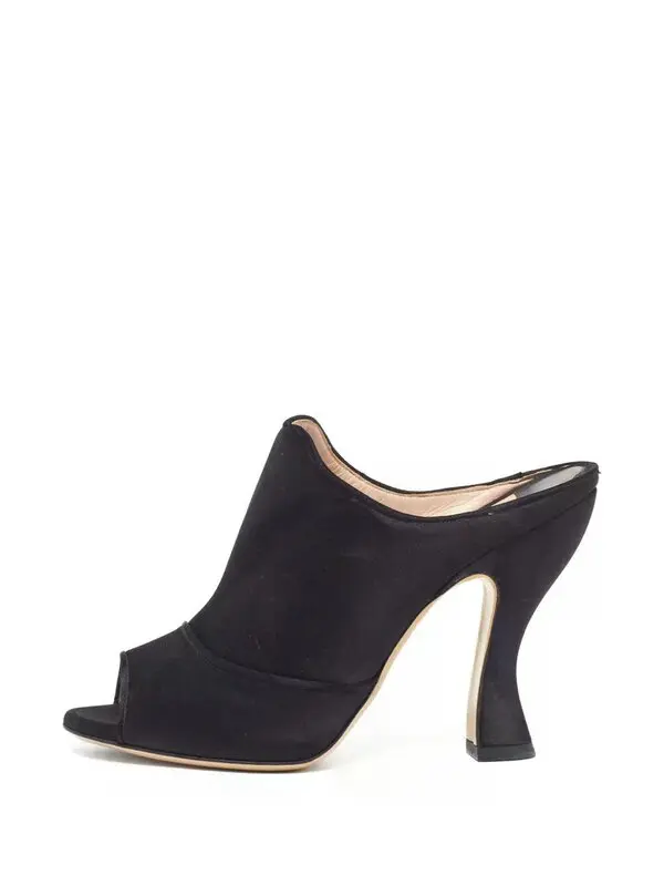 Miu Miu Open-toe Satin Mules