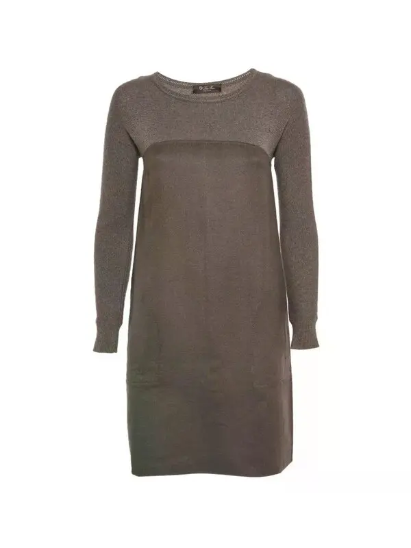Loro Piana Long-sleeved Felt Mini Dress