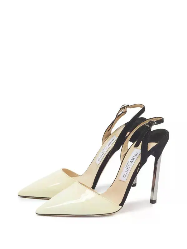 JIMMY CHOO Lucy Patent Leather Slingback Pumps