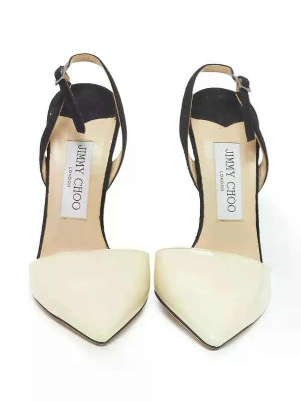 JIMMY CHOO Lucy Patent Leather Slingback Pumps