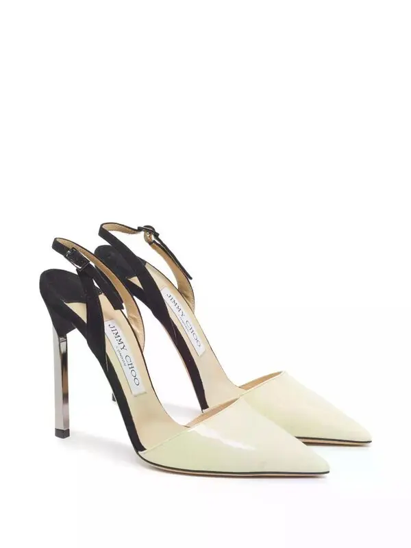 JIMMY CHOO Lucy Patent Leather Slingback Pumps
