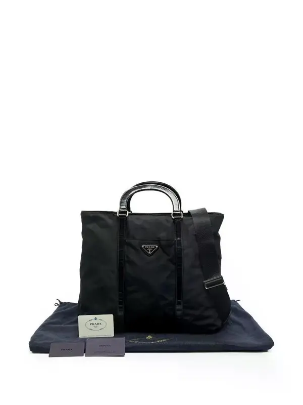 Prada Top-handles Logo-detail Tote Bag