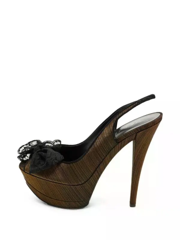 Casadei Bow Platform Sandals