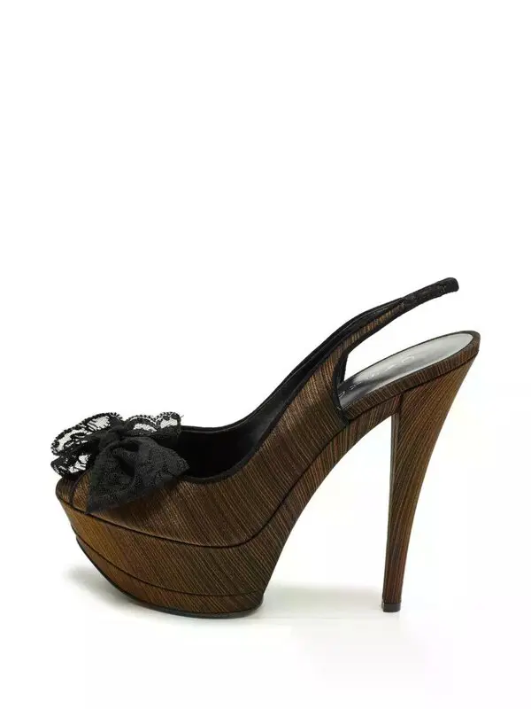 Casadei Bow Platform Stiletto Sandals