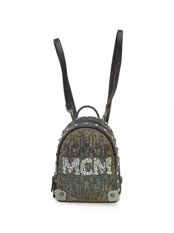 Mcm Mini Stark Bebe Boo Crystal-embellished Backpack