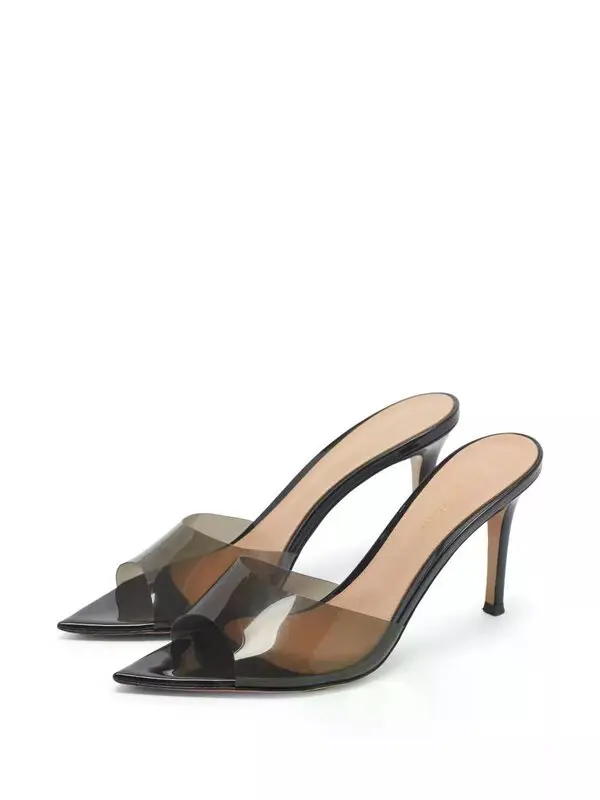 GIANVITO ROSSI Elle Pointed-toe Stiletto Sandals - Black