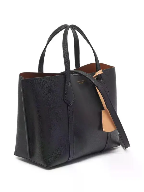 Tory Burch Perry Leather Tote Bag - Black