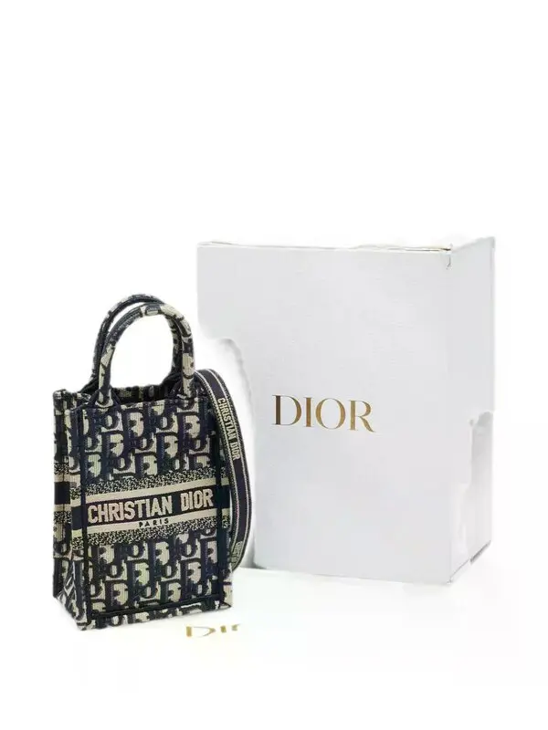 Dior 2022 Mini Oblique Tote Bag