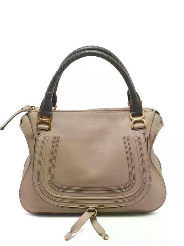 Chloé Marcie Stitched Tote Bag - Neutrals