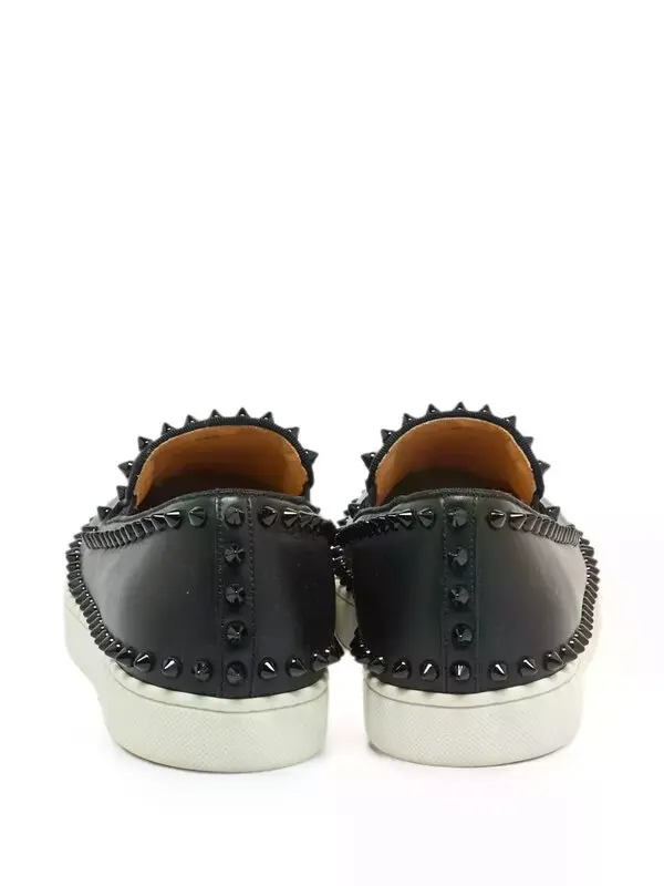 CHRISTIAN LOUBOUTIN Pik Boat Signature Spike Detailing Slip-on Sneakers