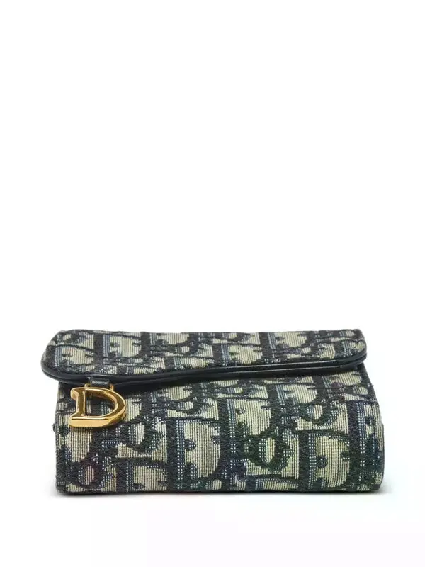 Dior Saddle Oblique Canvas Wallet