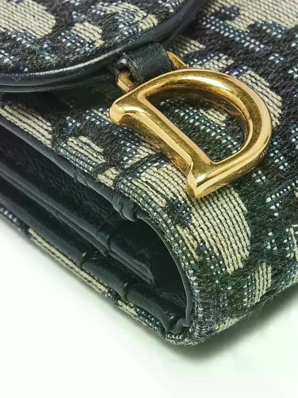 Dior Saddle Oblique Canvas Wallet
