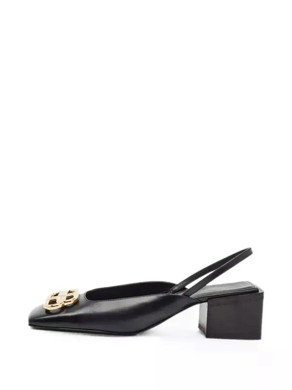 Balenciaga Double Bb Square-toe Pumps - Black