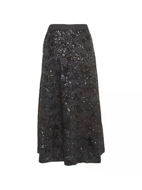 Max Mara A-line Sequin-embellished Midi Skirt