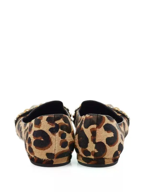 LOUIS VUITTON Leopard-print Ballet Flats