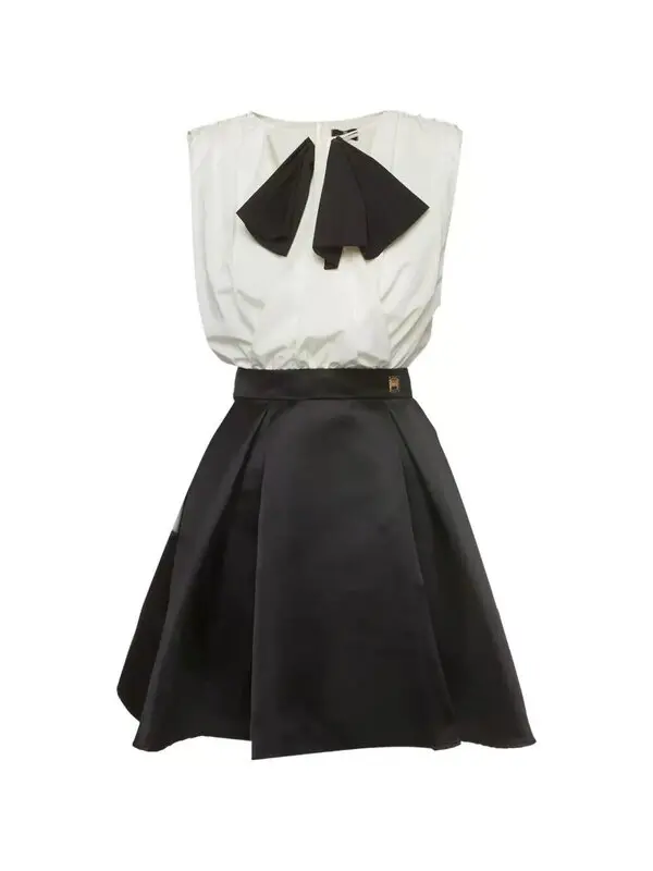 Elisabetta Franchi Detachable Mini Dress - Black