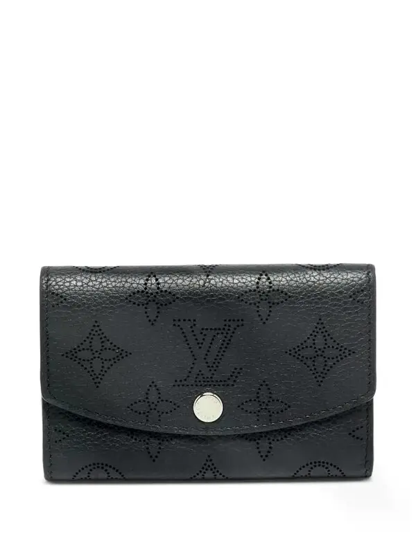 LOUIS VUITTON Monogram Mahina Coin Purse - Black