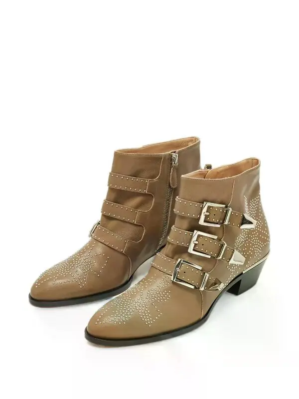 Chloé Susanna Buckled Ankle Boots