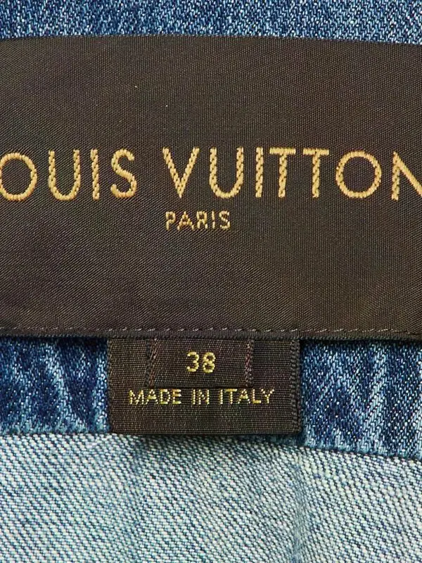 LOUIS VUITTON Monogram Zip-up Denim Jacket