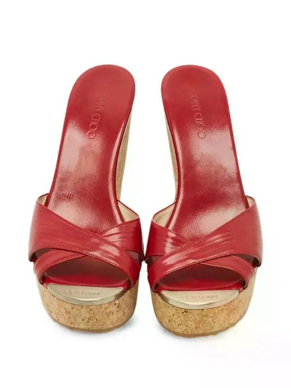 JIMMY CHOO Prima Cork-platform Wedge Sandals