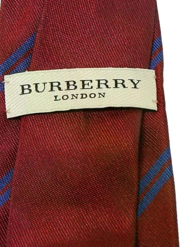 Burberry Silk Diagonal Stripe Skinny Tie