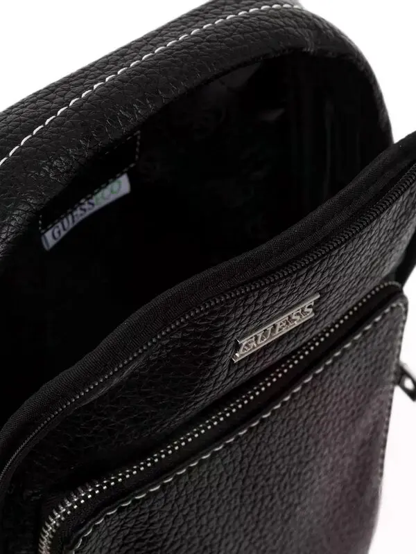 Guess Boston Pebbled Contrast-stitch Backpack
