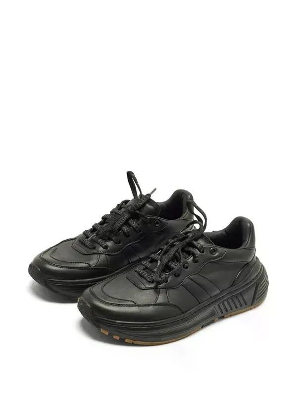 Bottega Veneta Leather Speedster Sneakers - Black